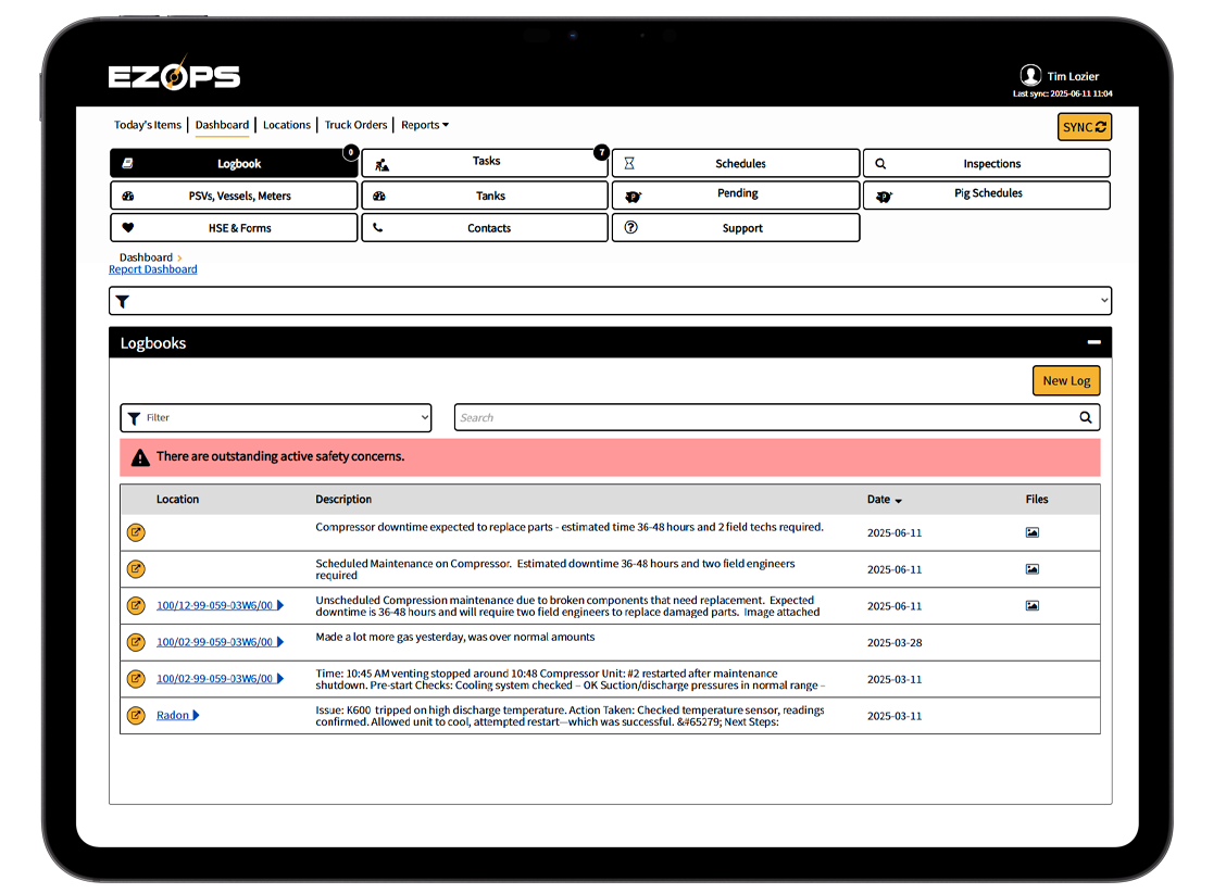 Digital Logbook | EZOps
